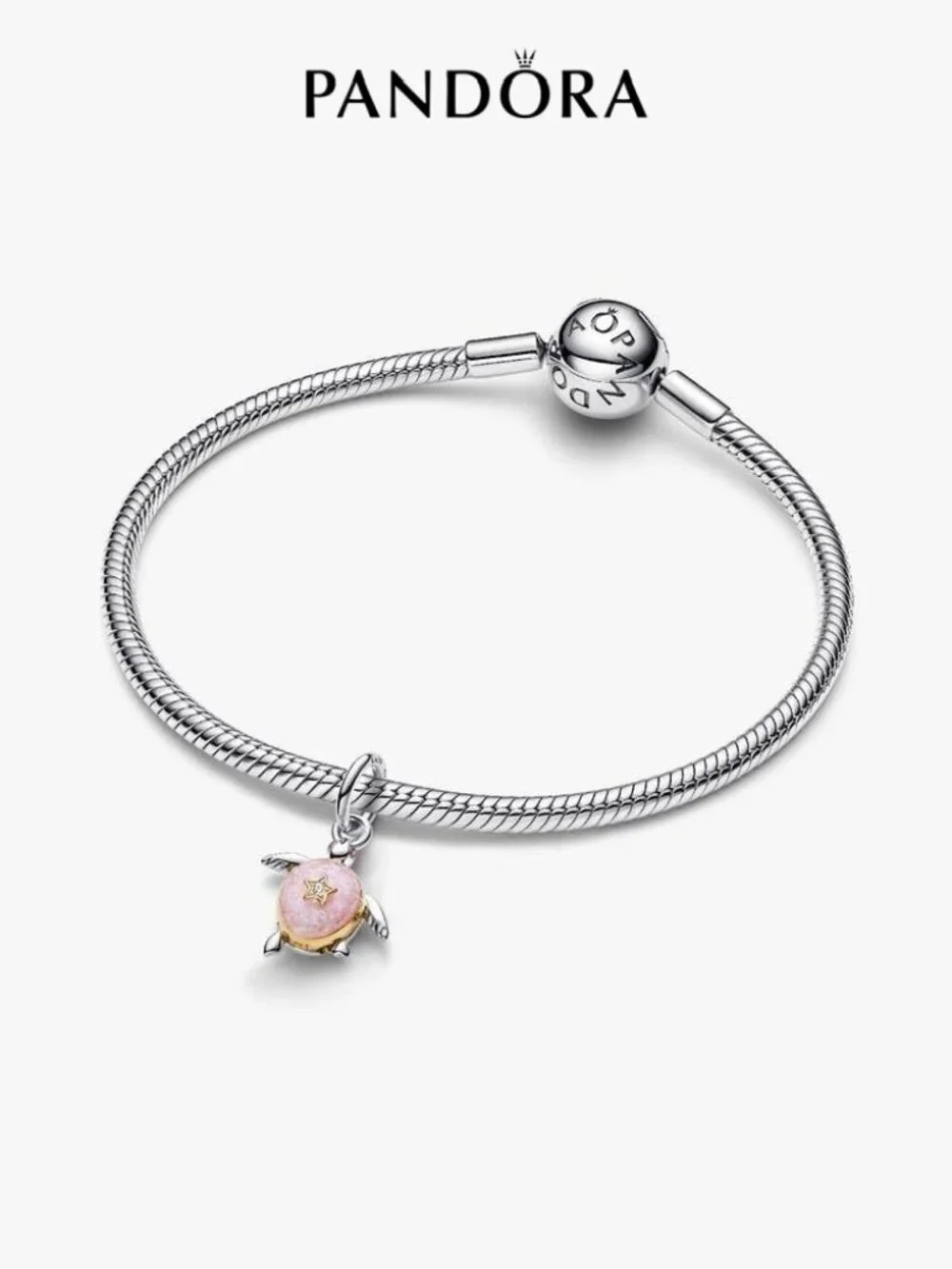 Pandora | Jewelry | Pandora 226 Pink Sea Turtle Labgrown Diamond Dangle ...